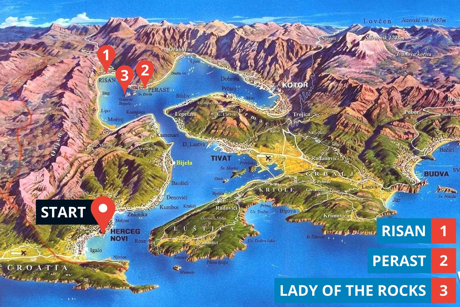Risan & Perast Boat Tour from Herceg Novi | Private Boat Tours